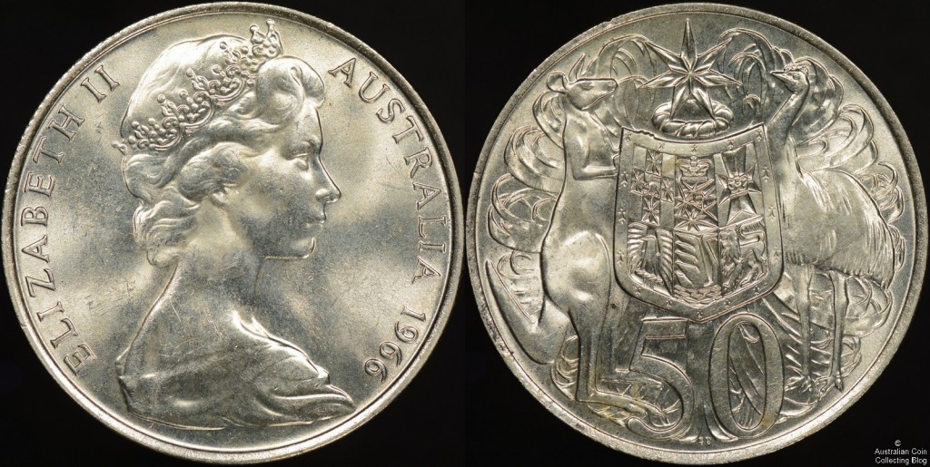 Australian 1966 Round Silver 50 Cent | The Australian Coin Collecting Blog
