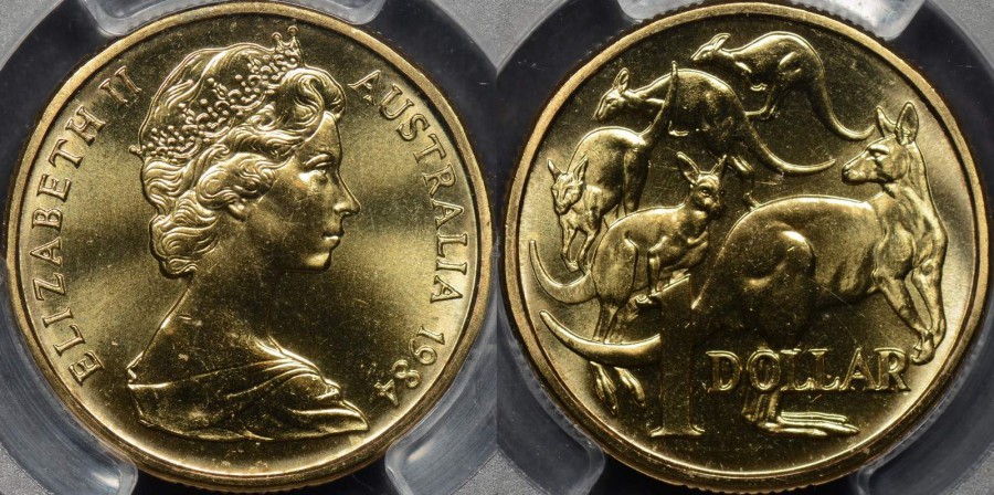 Australian 1 Dollar ($1) Coins - 1984 to 1990 Issues and Mintages - The ...