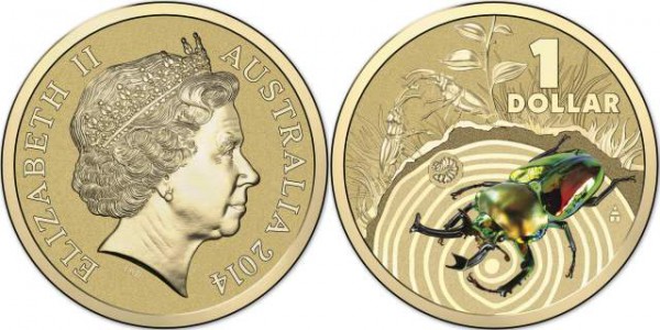 2014 Rainbow Stag Beetle Dollar Bright Bugs Series | The Australian ...