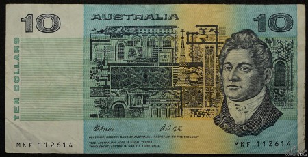 Australian Paper Ten Dollar Note Value