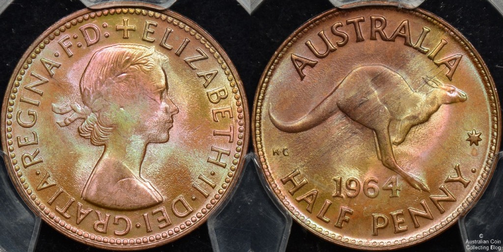 1964y Halfpenny Late State Brockage Error - The Australian Coin ...