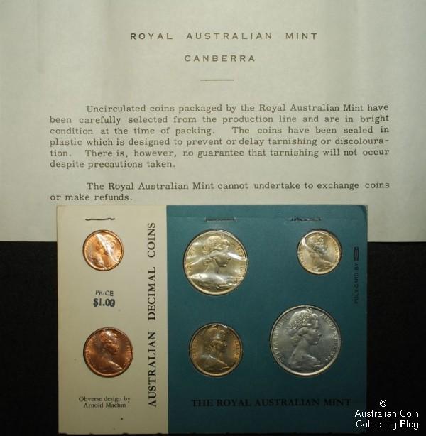 Australian 1966 Blue Card Mint Set | The Australian Coin Collecting Blog