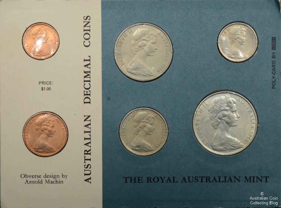 Australian 1966 Blue Card Mint Set | The Australian Coin Collecting Blog