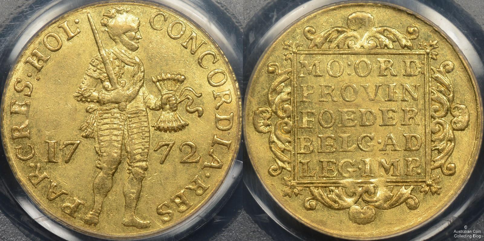 netherlands-holland-1772-ducat-pcgs-ms62 | The Australian Coin ...
