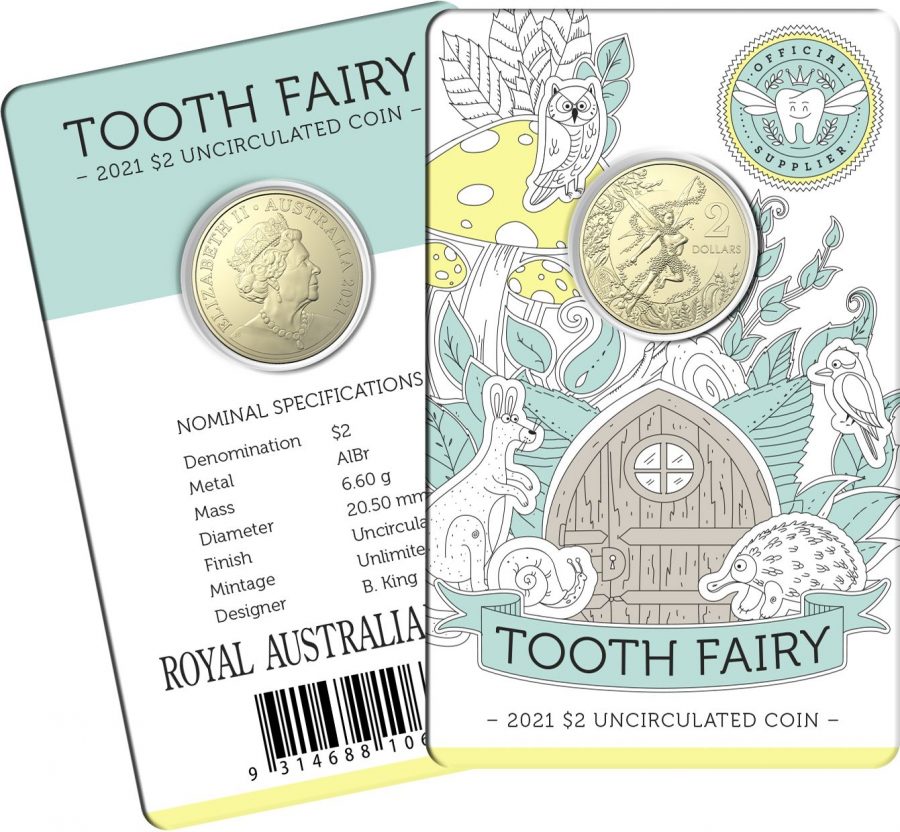 2021 Tooth Fairy $2 Coin | The Australian Coin Collecting Blog